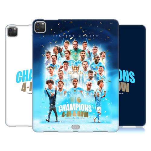 MAN CITY FC 2024 PREMIER LEAGUE CHAMPIONS SOFT GEL CASE FOR APPLE ...
