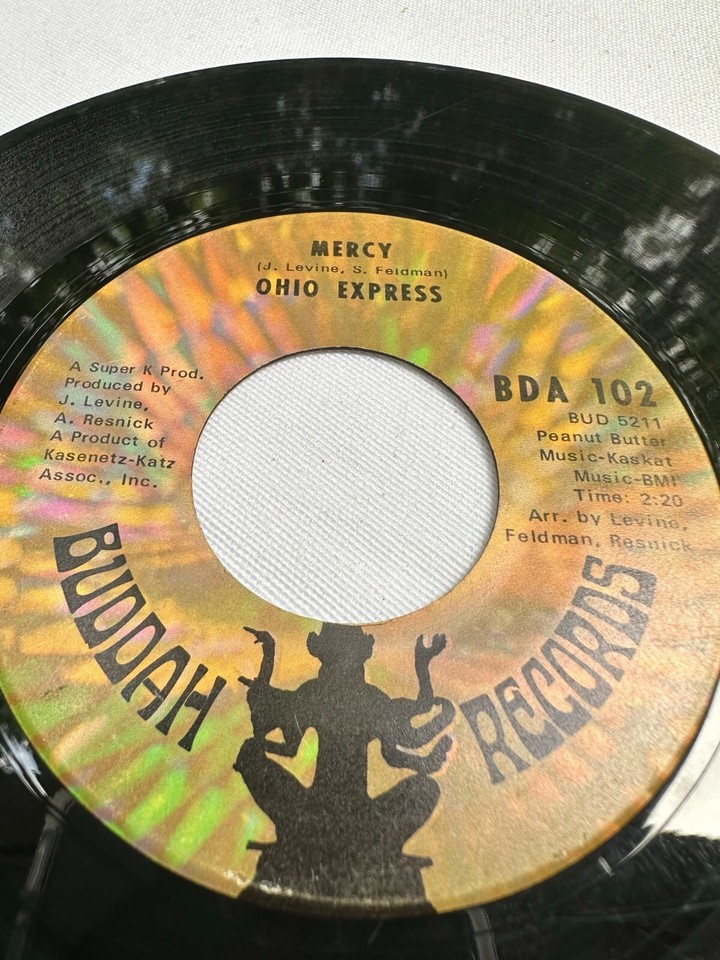 Ohio Express - Mercy / Roll It Up 7" 45 RPM Pop Rock Funk Soul VG ...