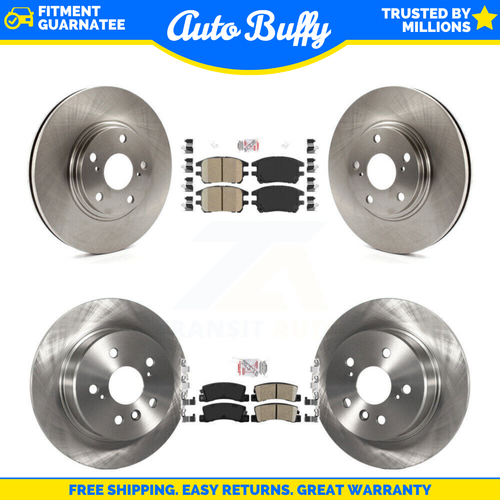 Front Rear Integrally Molded Pad & Brake Rotor Kit For 2002-2003 Lexus ...