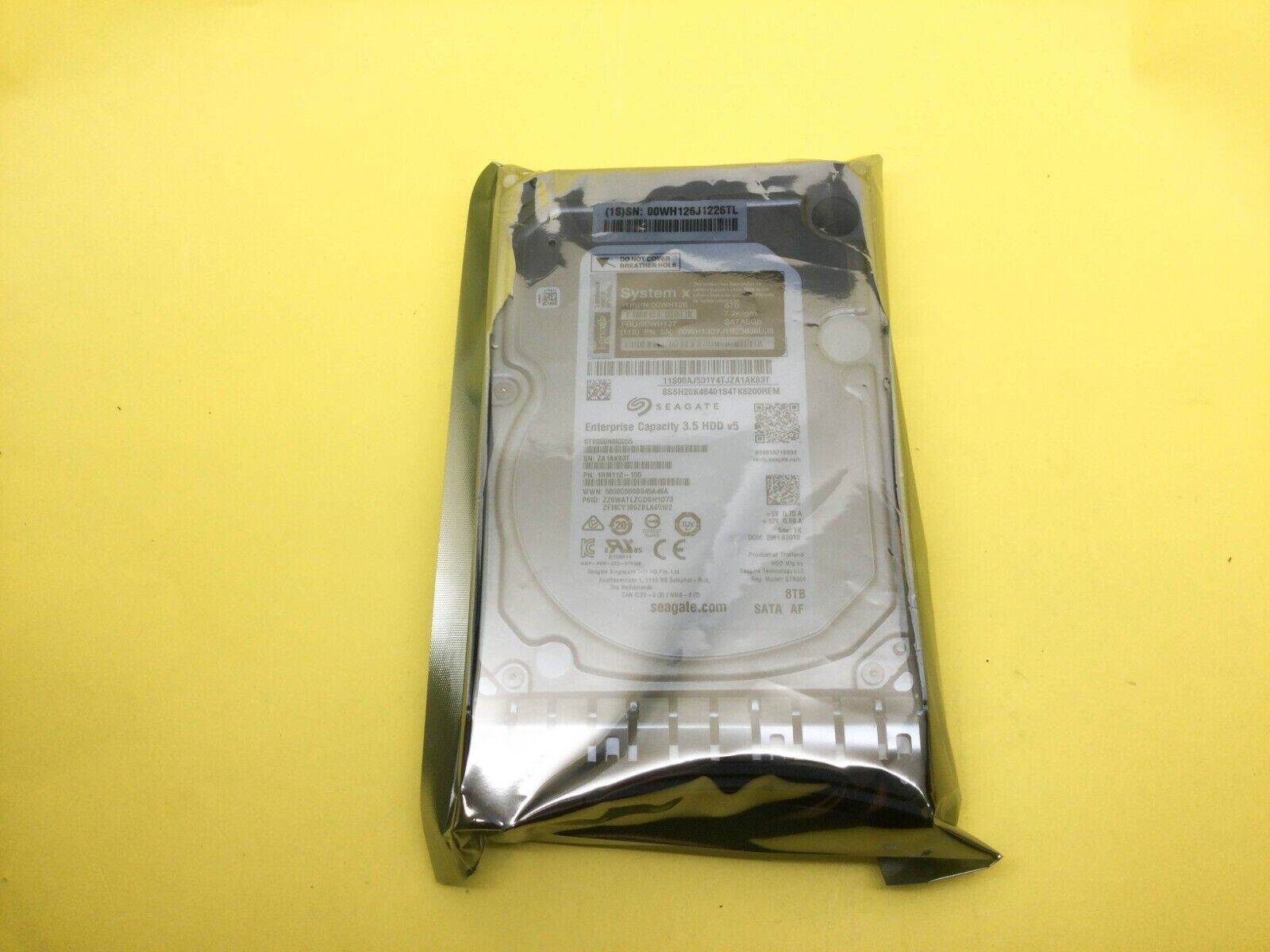 00WH130 00WH126 00WH127 Lenovo System X 8TB 7.2K 3.5'' SATA 6Gb/s HDD ...