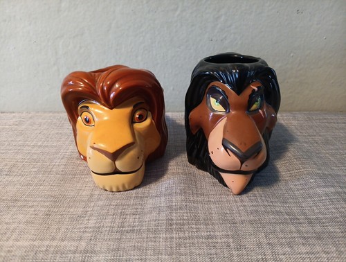 Vintage Disney Lion King Simba,Scar 3D Ceramic Mug by Applause | eBay