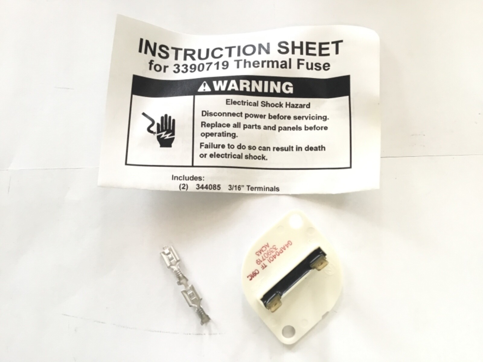 3390719 Genuine OEM Whirlpool FSP Dryer Thermal Fuse AP3133489 PS344958 ...