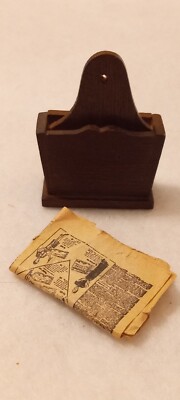 Dollhouse Wooden Newspaper Rack w/ Newspaper Included Vintage '70s | eBay