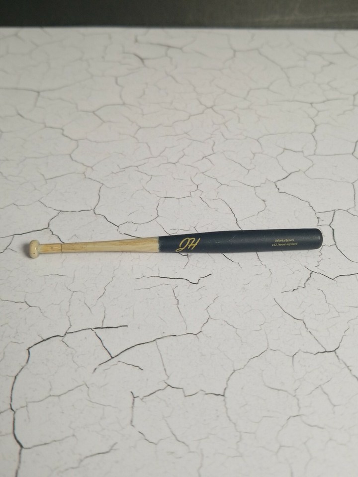 Atlanta Braves Jason Heyward MLB Mini Baseball Bat Sports 3.5" Long ...