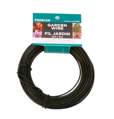 Panacea Garden Black Support Wire For Flowers, Vines, & Vegetables 50 ...