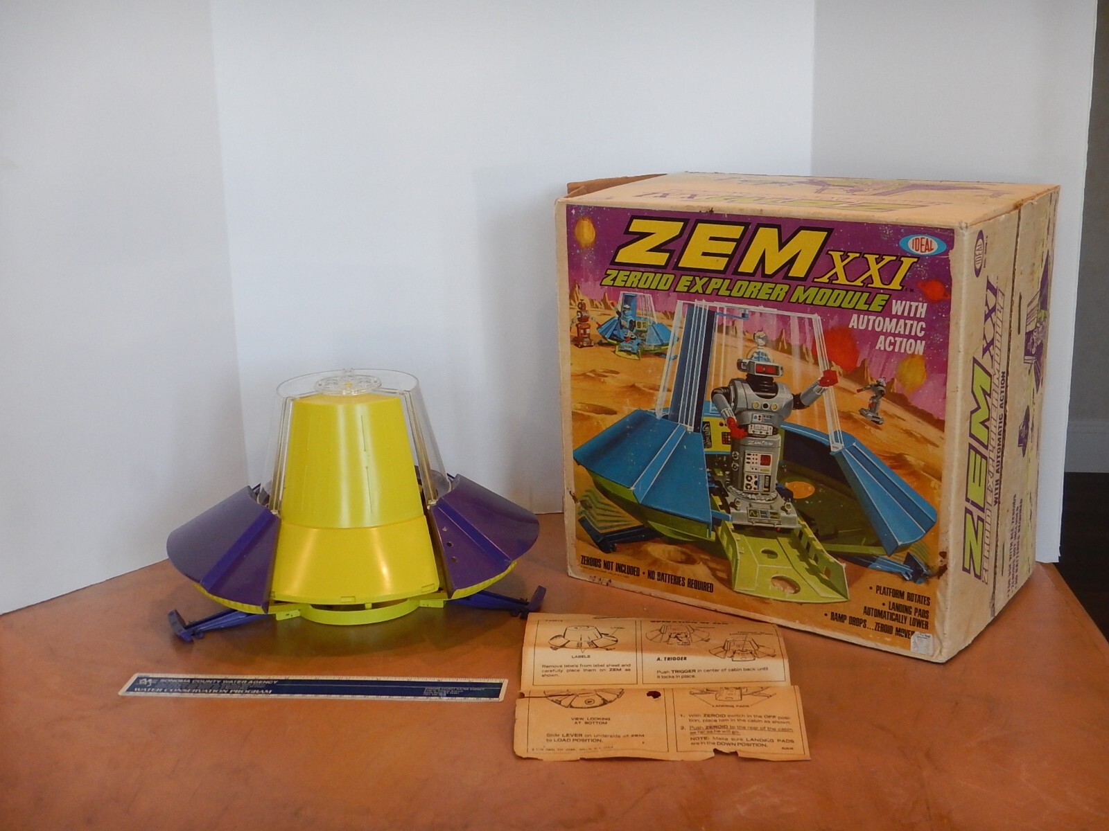 VERY RARE 1970 IDEAL ZEROIDS ZEM XXI ZEROID EXPLORER MODULE, WITH BOX ...
