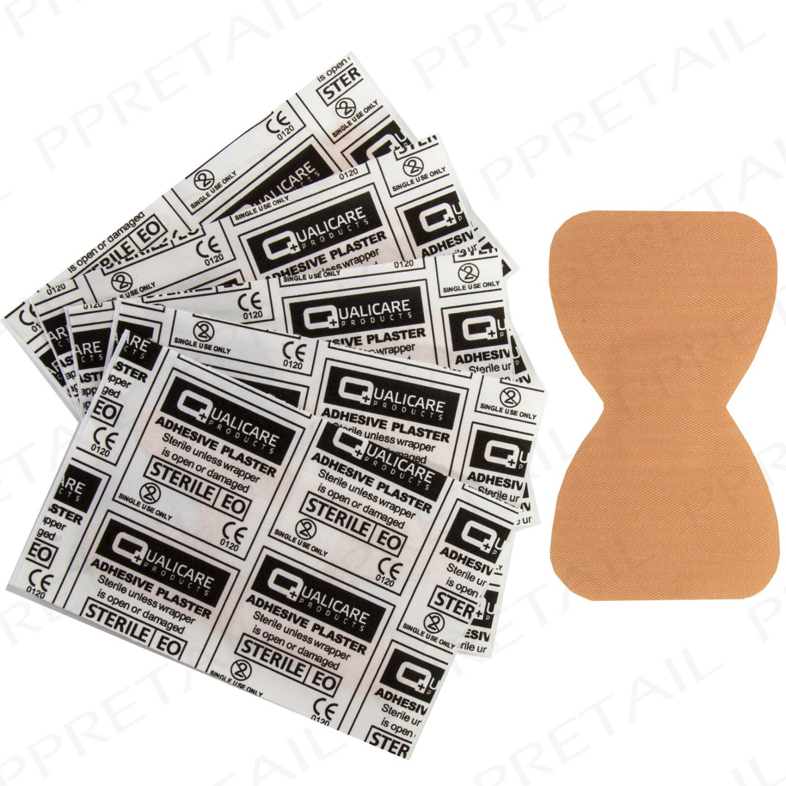 50Pc HEAVY DUTY PREMIUM STERILE FINGERTIP FABRIC STRETCH PLASTERS Nail ...