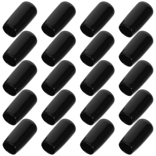 20pcs Pool Cue Tip Cover: Snooker Heads Cover 9.5mm Rubber Billiard ...