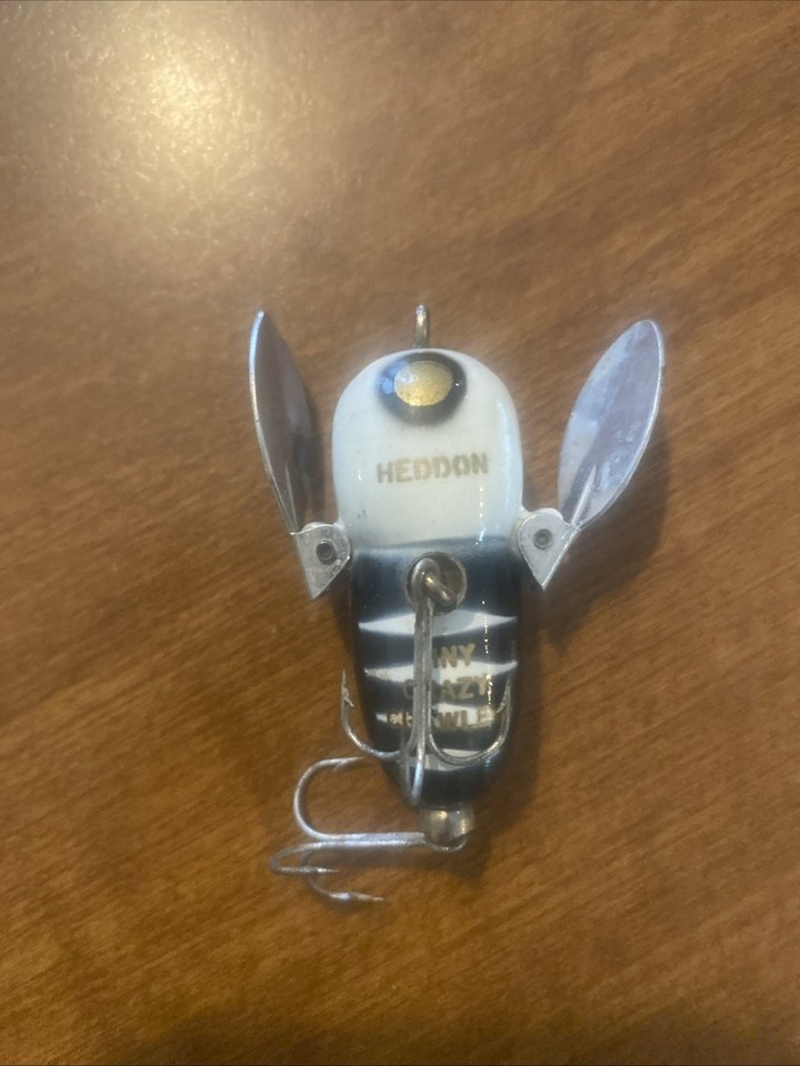 Vintage Heddon Tiny Crazy Crawler Lure | eBay