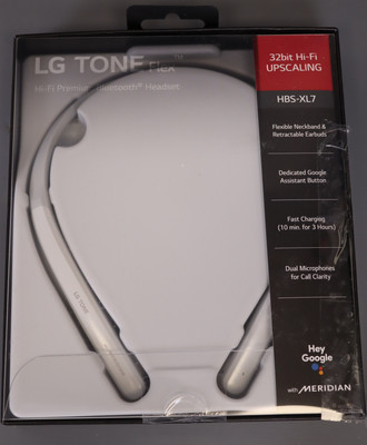 LG Tone Flex Wireless Bluetooth Stereo Neckband Earbuds HBS-XL7-32-Bit ...
