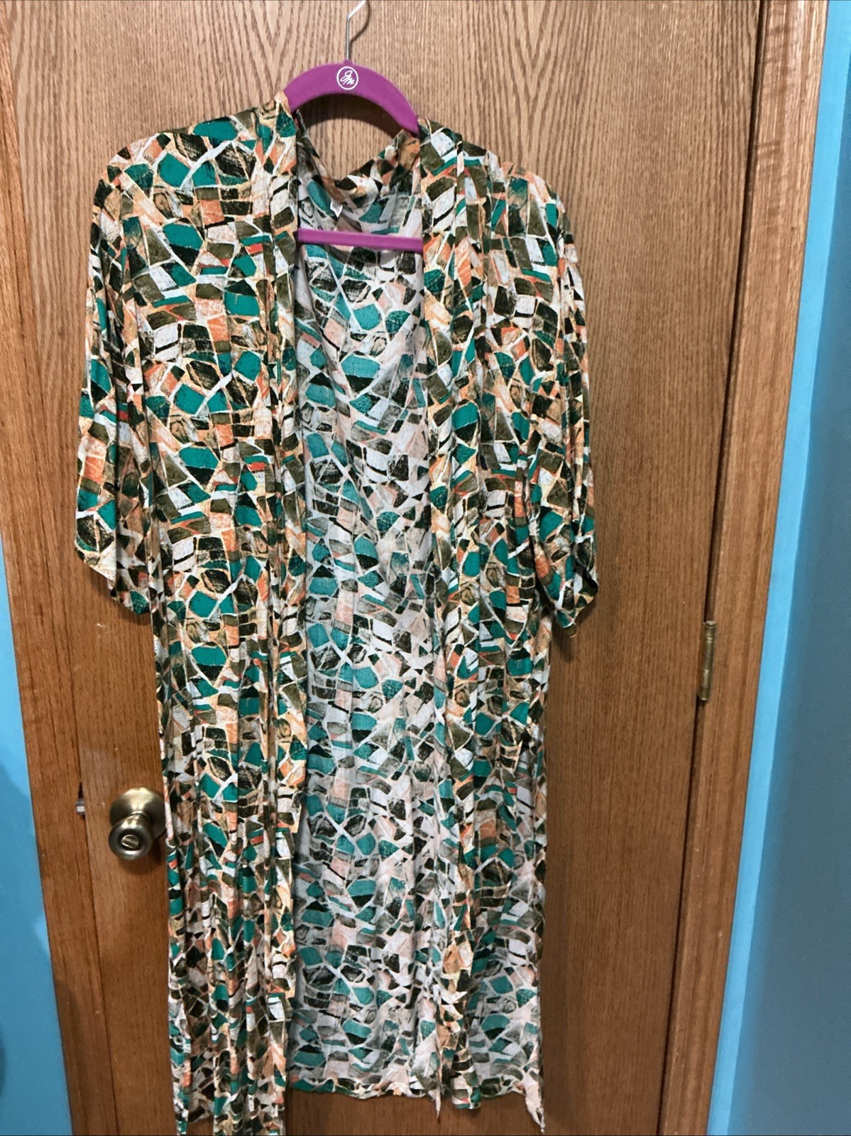 Duster Cardigan Multi Color Light Weight One Size Fits All short sleeve ...