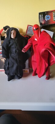 12" Emperor Palpatine & Red Royal Guard Set ~1/6 No Box Emperor Does ...