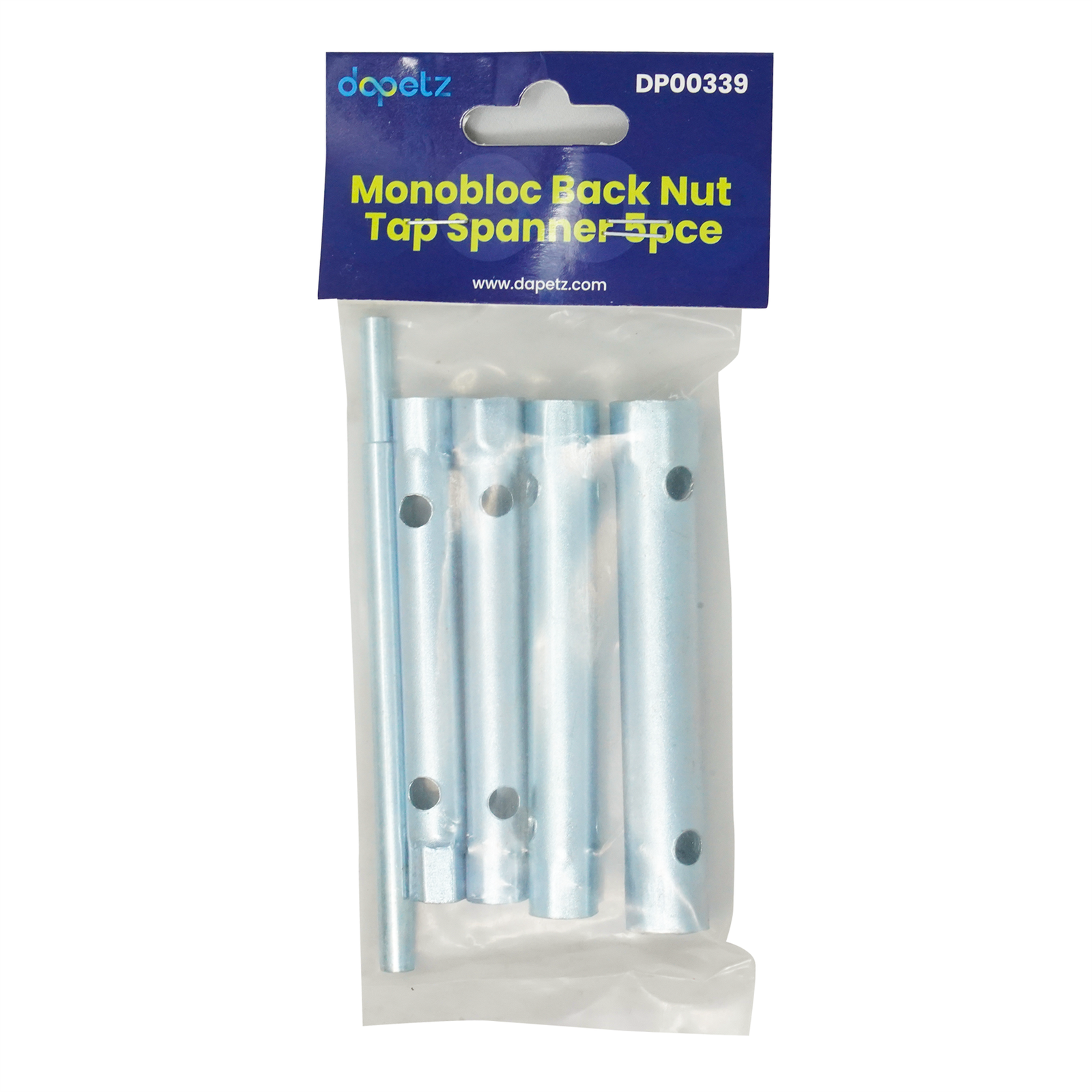 Monoblock Tap Spanner Backnut Set 8-13mm 5pcs includes Tommy Bar ...