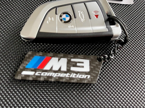 Genuine Carbon Fiber Keyring Keychain For BMW M3 Competition | eBay ...