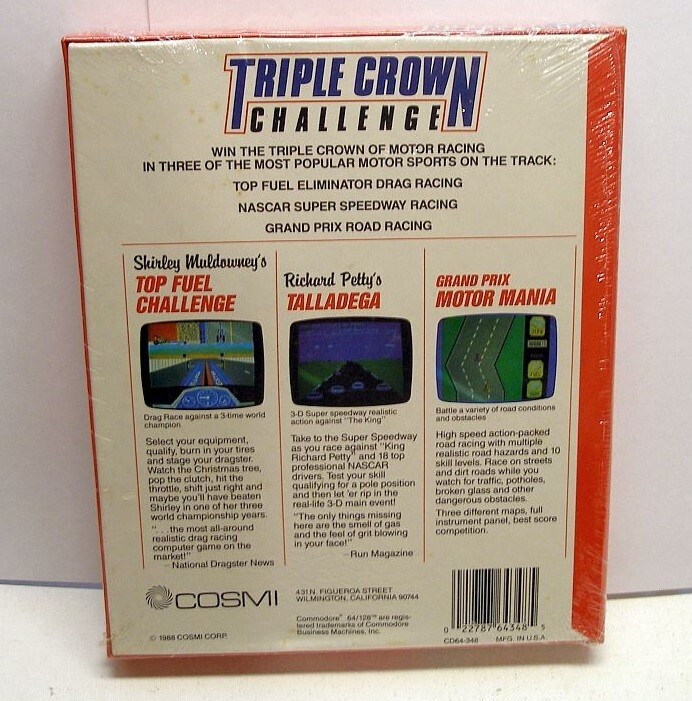 Triple Crown Challenge by Cosmi for Commodore 64 - NEW | eBay