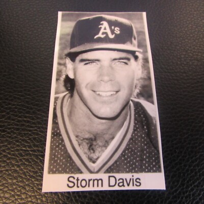ORIGINAL - STORM DAVIS - OAKLAND A'S - SUPER GLOSS PRESS PHOTO - VG | eBay