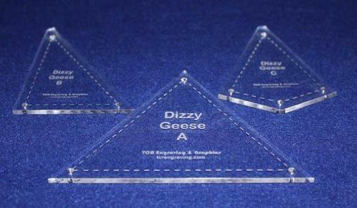 3 Piece "Dizzy Geese" Set - Clear 1/8" | eBay