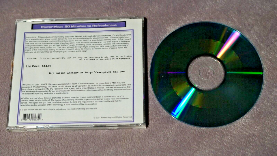 Powernap "Original Edition" relaxation/sleep CD | eBay