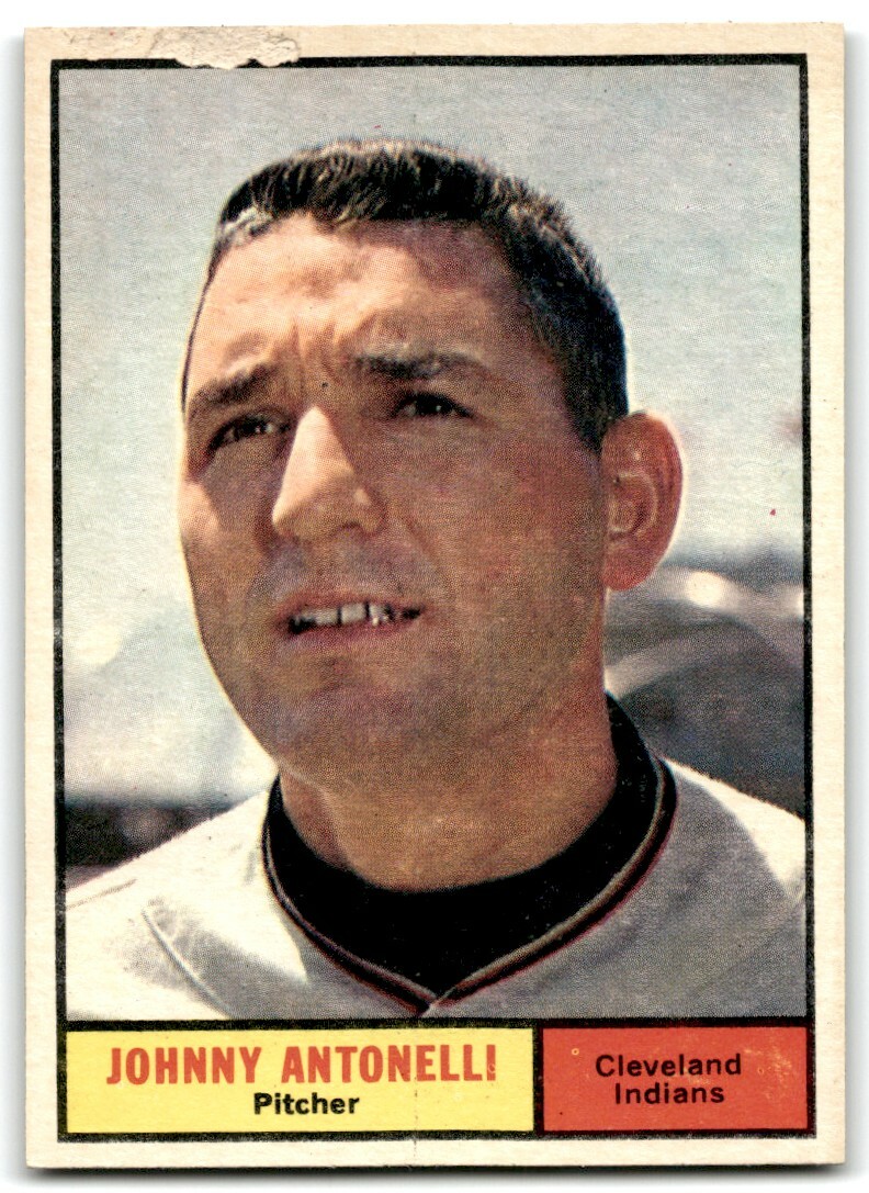 1961 TOPPS JOHNNY ANTONELLI CLEVELAND INDIANS #115 | eBay
