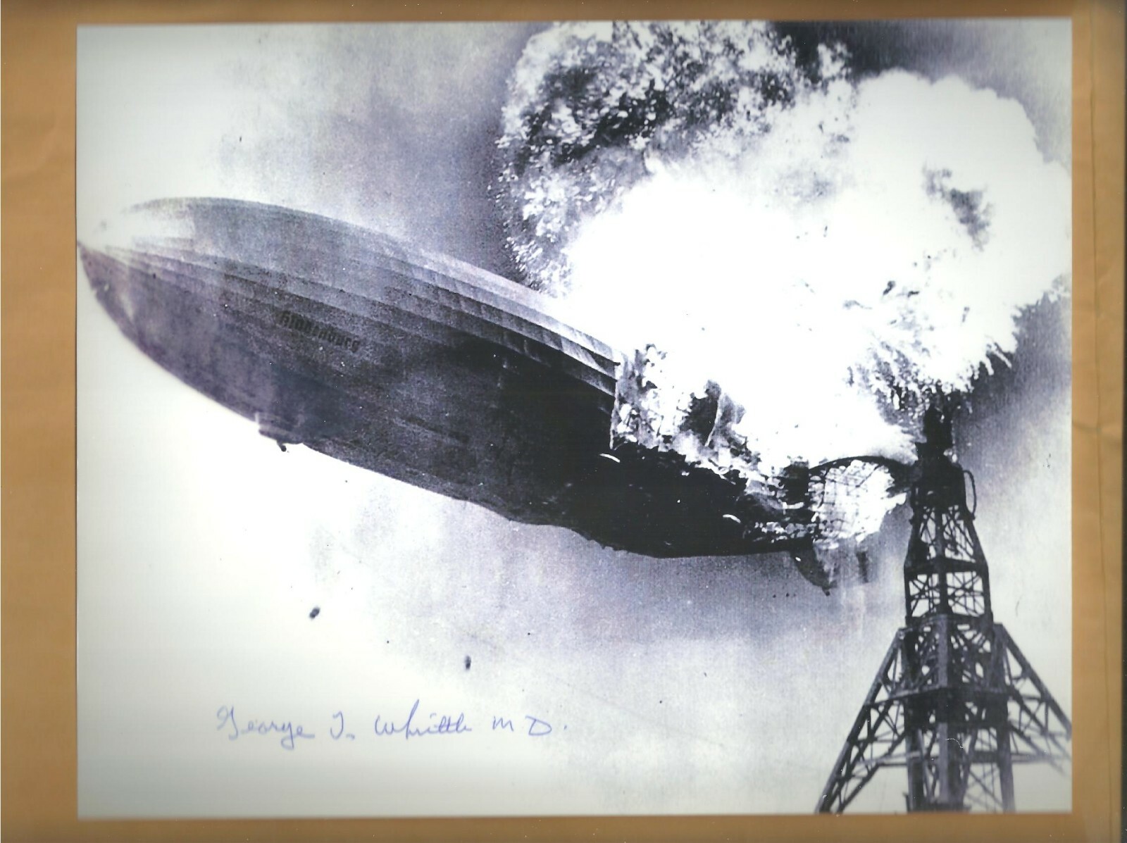 George Whittle Hindenburg Witness Autographed 8x10 Picture Autograph | eBay