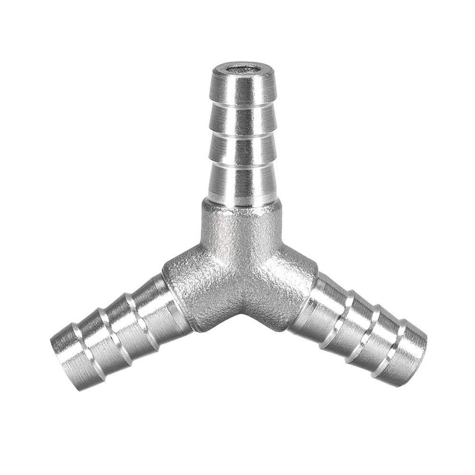 Stainless Steel 5/8" Hose Barb Y Barbed Fitting 3 Way Wye Adapter with ...