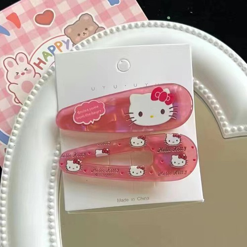 2 Pcs Anime Hairpin Kawaii Hair Accessories Headwear Hair Clip Gifts ...