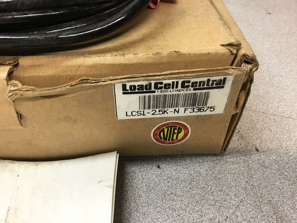 NEW LOAD CELL CENTRAL LCS1-2.5K-N Load Cell; 2,500 lb Capacity, 25 lb ...