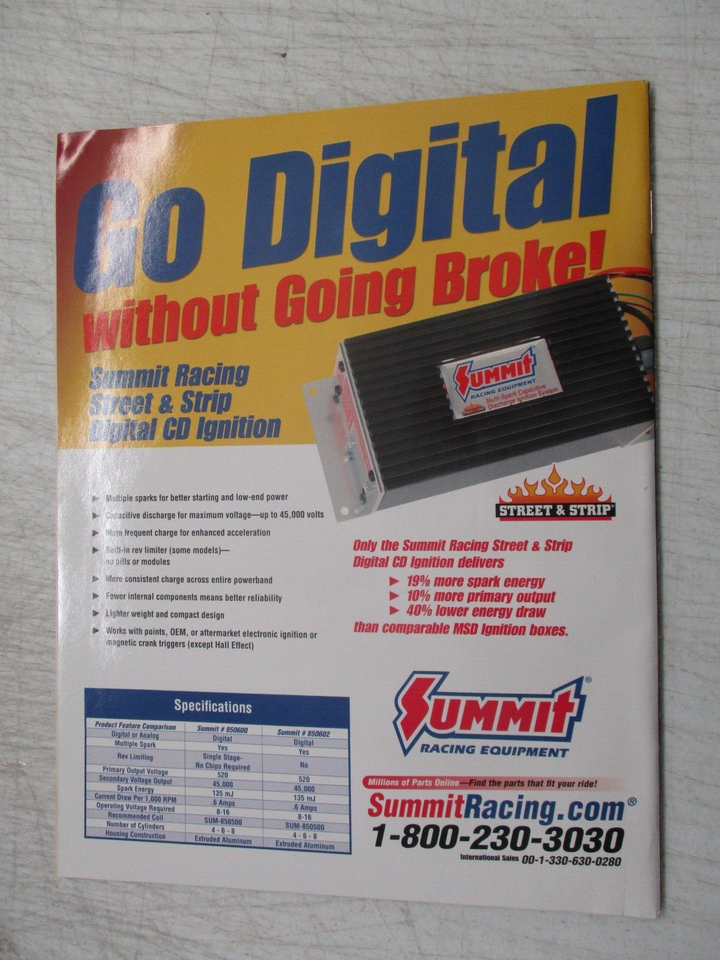 IHRA DRAG REVIEW MAGAZINE NOV 23, 2007 SUMMIT RACING FINALS KNOLL GAS ...