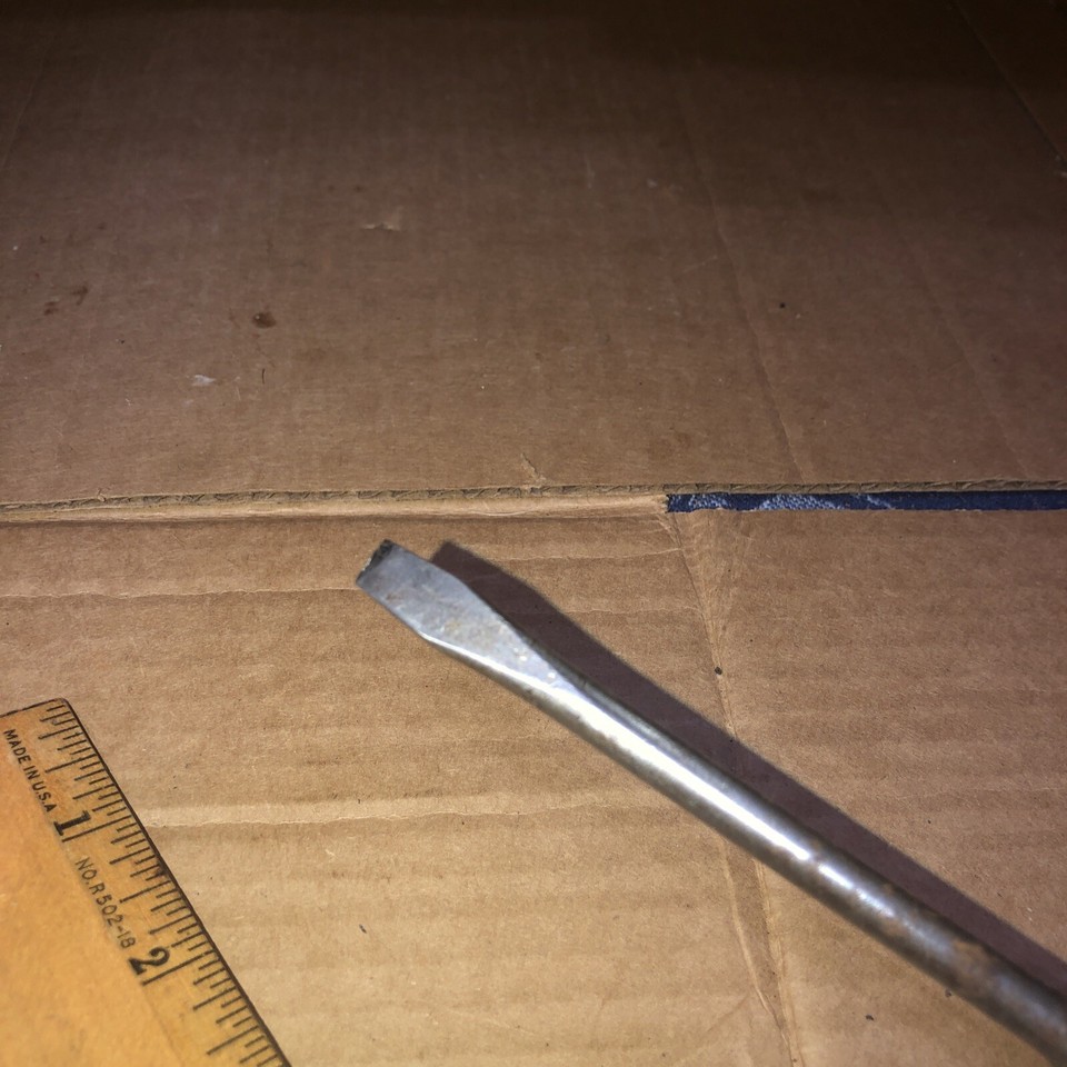 Vintage ANDROCK Standard Slotted Screwdriver Wood Handle 8” Long 1/4 ...