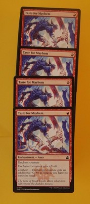 MTG RVR: X4 Taste of Mayhem (Enchantment) Ravnica Remastered Common ...