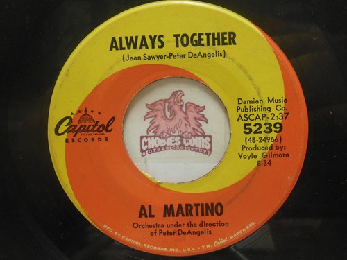 Al Martino – Always Together / Thank You For Loving Me, 45 RPM VG (KH ...