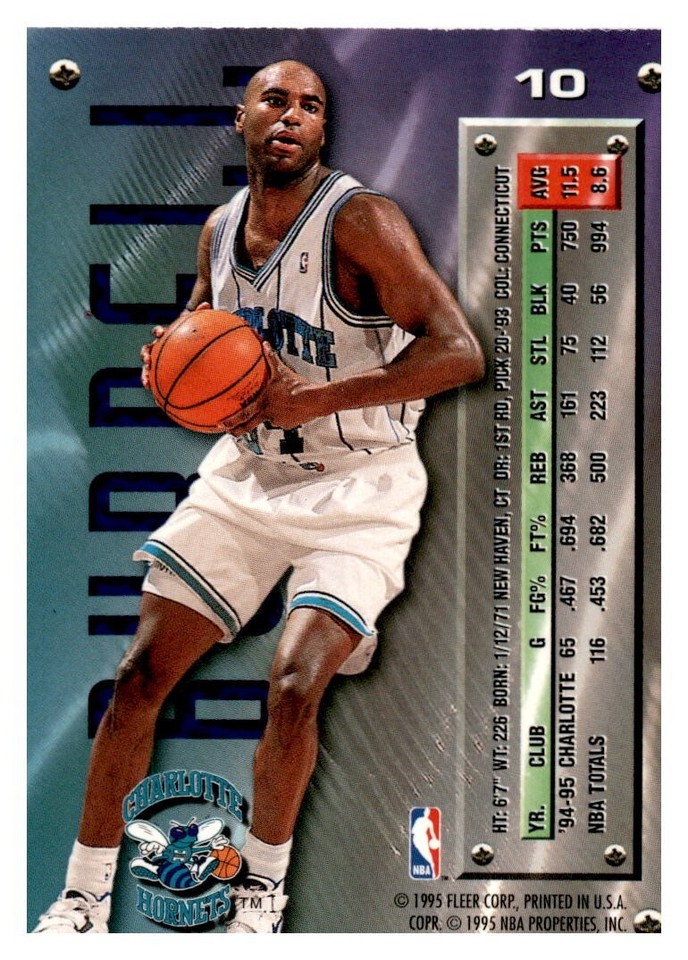 1995-96 Fleer Metal Scott Burrell #10 - Charlotte Hornets | eBay