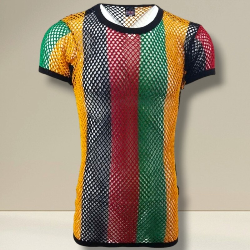 Men’s String Rasta Mesh Vest Cotton Men Fish Net Fitted String Vest Top ...