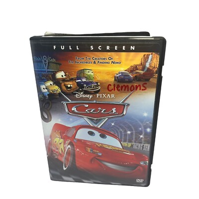 Cars Disney Pixar DVD Full Screen Edition Single Disc Very Good | eBay