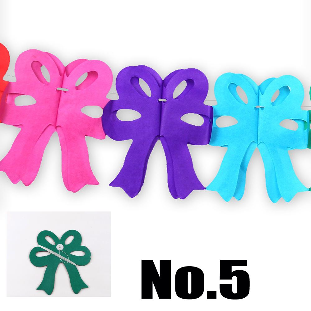 Rainbow colours Hanging Paper Chain Flower Wedding Birthday Party ...