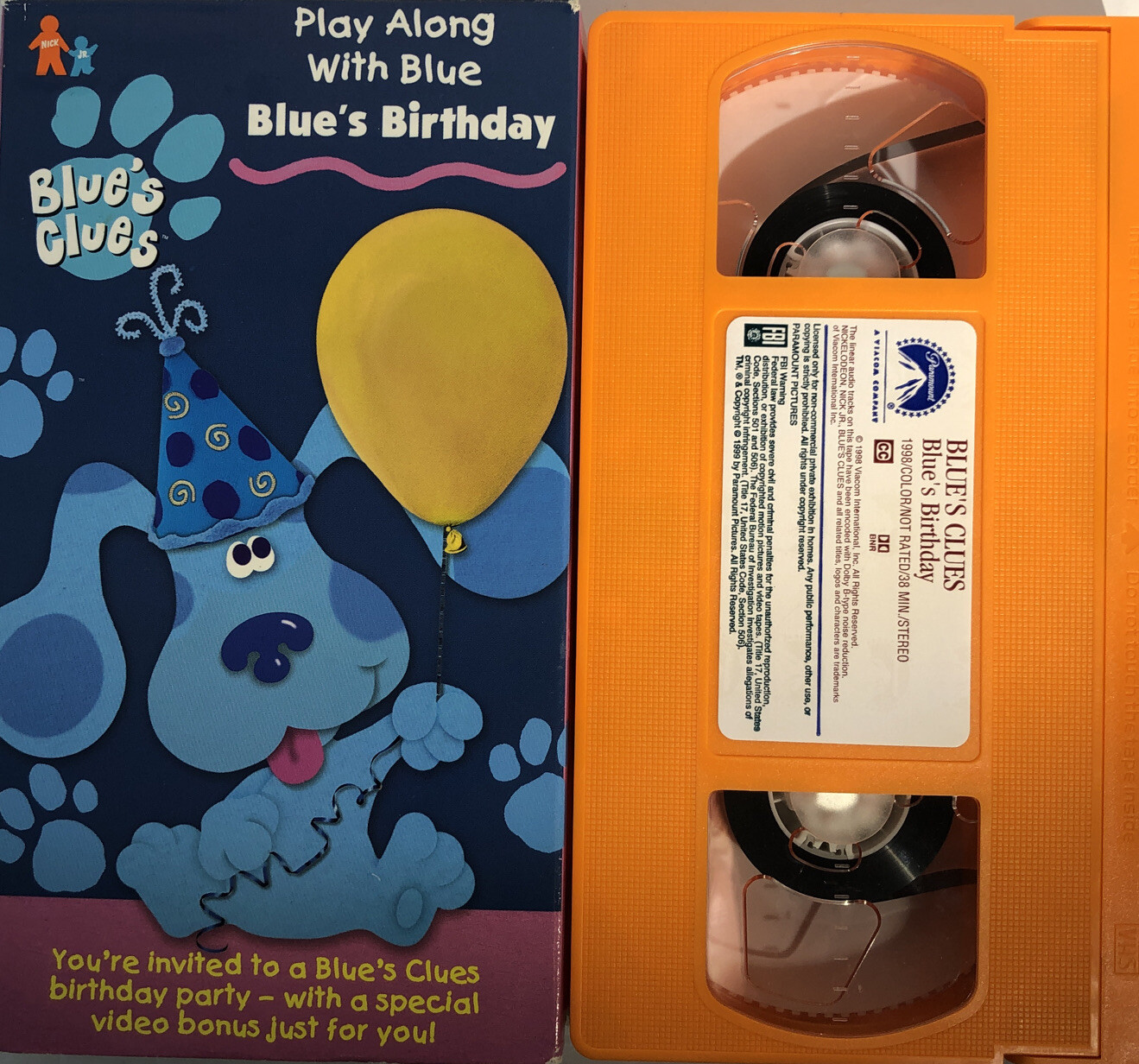 Blues+Clues+-+Blues+Birthday+%28VHS%2C+1998%29 for sale online | eBay