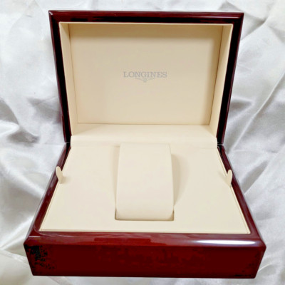 Original LONGINES Watch Box PRESENTATION BOX Empty Wooden Box Case Only ...