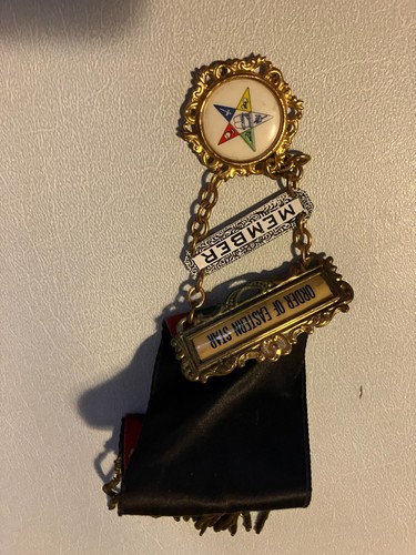 Vintage Order Of The Eastern Star Ribbon Medal | eBay