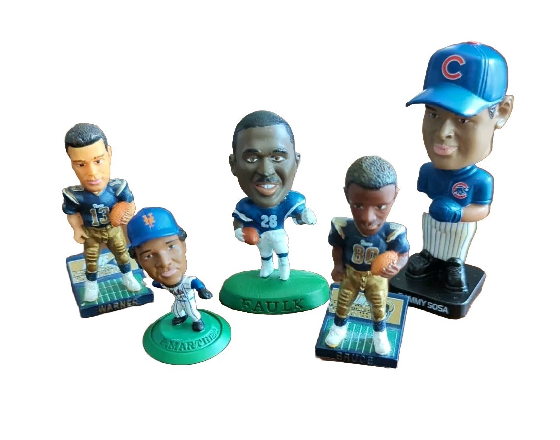 Warner - Bruce Headliners Bobble Head - Sosa Bobble Head - Faulk Pedro ...