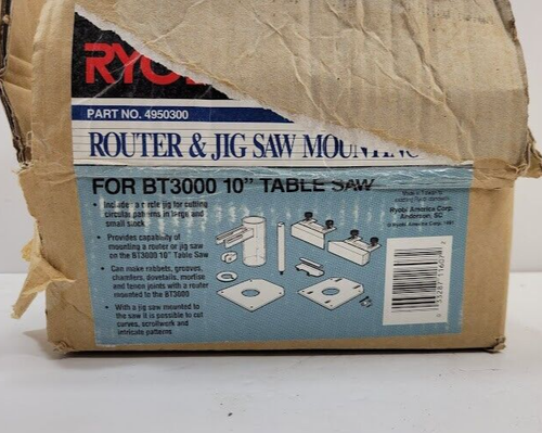 Ryobi Router & Jig Saw Mounting Kit for BT3000 10" Table Saw- Almost ...