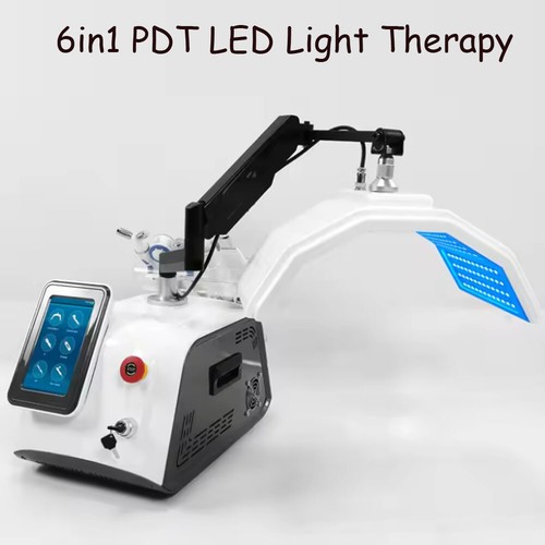 6in1 PDT LED Light Therapy RF Cold Hammer Microcurrent Face Lift Beauty ...