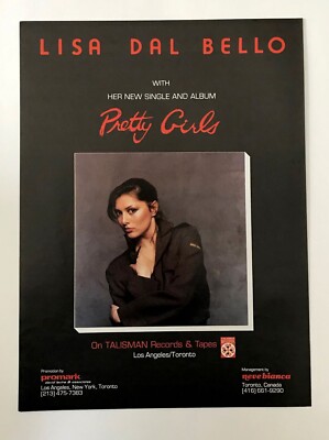 Lisa Dal Bello Pretty Girls 1979 Short Print Poster Type Ad, Promo ...