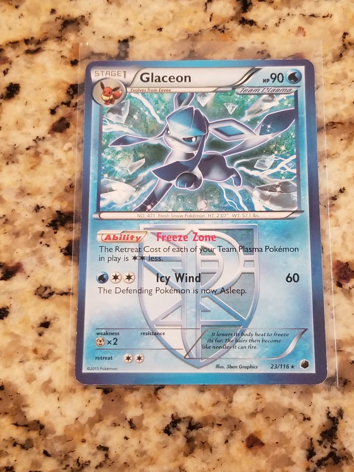 GLACEON - 23/116 - Plasma Freeze - ** Rare ** - Pokemon Card - NM | eBay