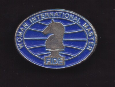 INTERNATIONAL CHESS FEDERATION (FIDE) WOMAN INTERNATIONAL MASTER PIN ...