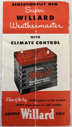 Sensationally New Super Willard Weathermaster Climate Control Vintage ...