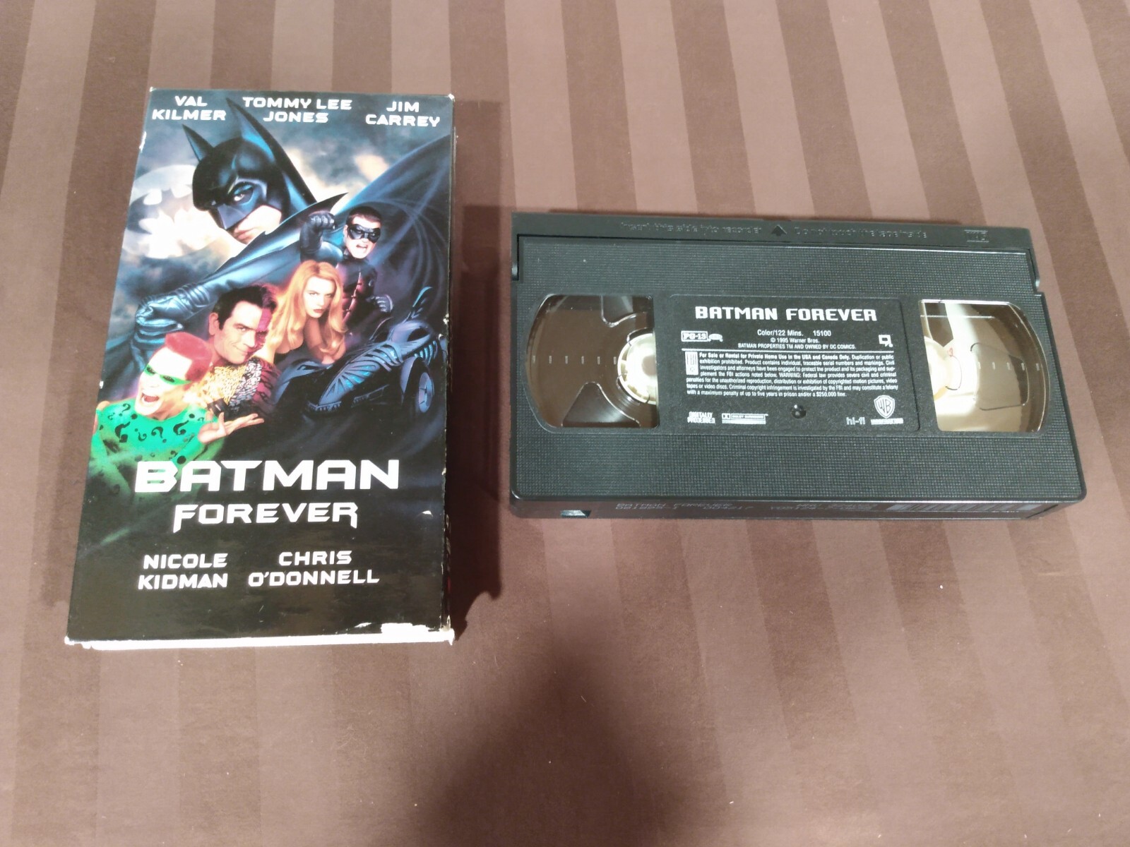 Batman Forever VHS 1995 Val Kilmer Jim Carrey 85391510031| eBay