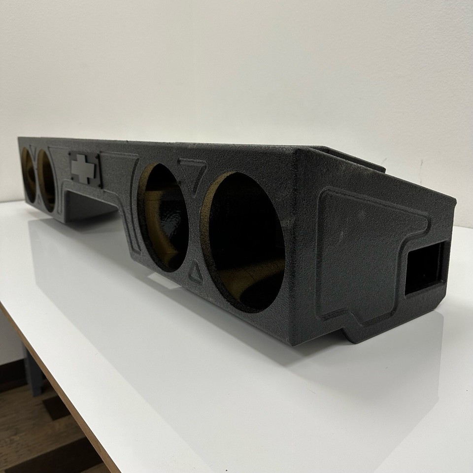 Sub Woofer Box Chevy Silverado 07-18 Ext Cab 4x8 Woofers Front Fire ...