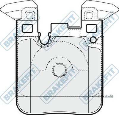 APEC BLUE Rear Brake Pad Set for BMW M240 i 3.0 September 2015 to ...