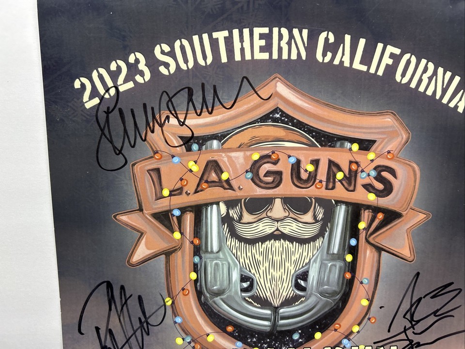 RARE SIGNED L.A. GUNS 2023 WHISKY A GO GO GIG POSTER & TICKET TRACII ...