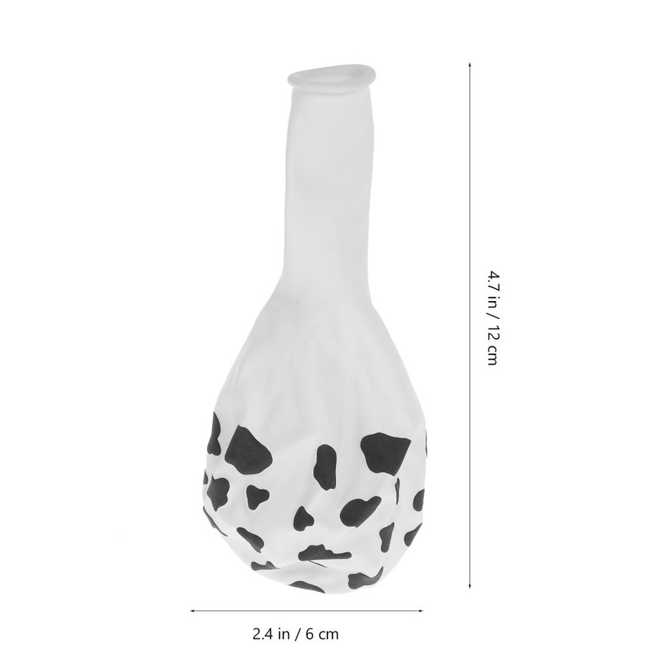 50 Pcs 12 Inch Latex Balloons Animal Cow Balloons Party Favors Supplies ...